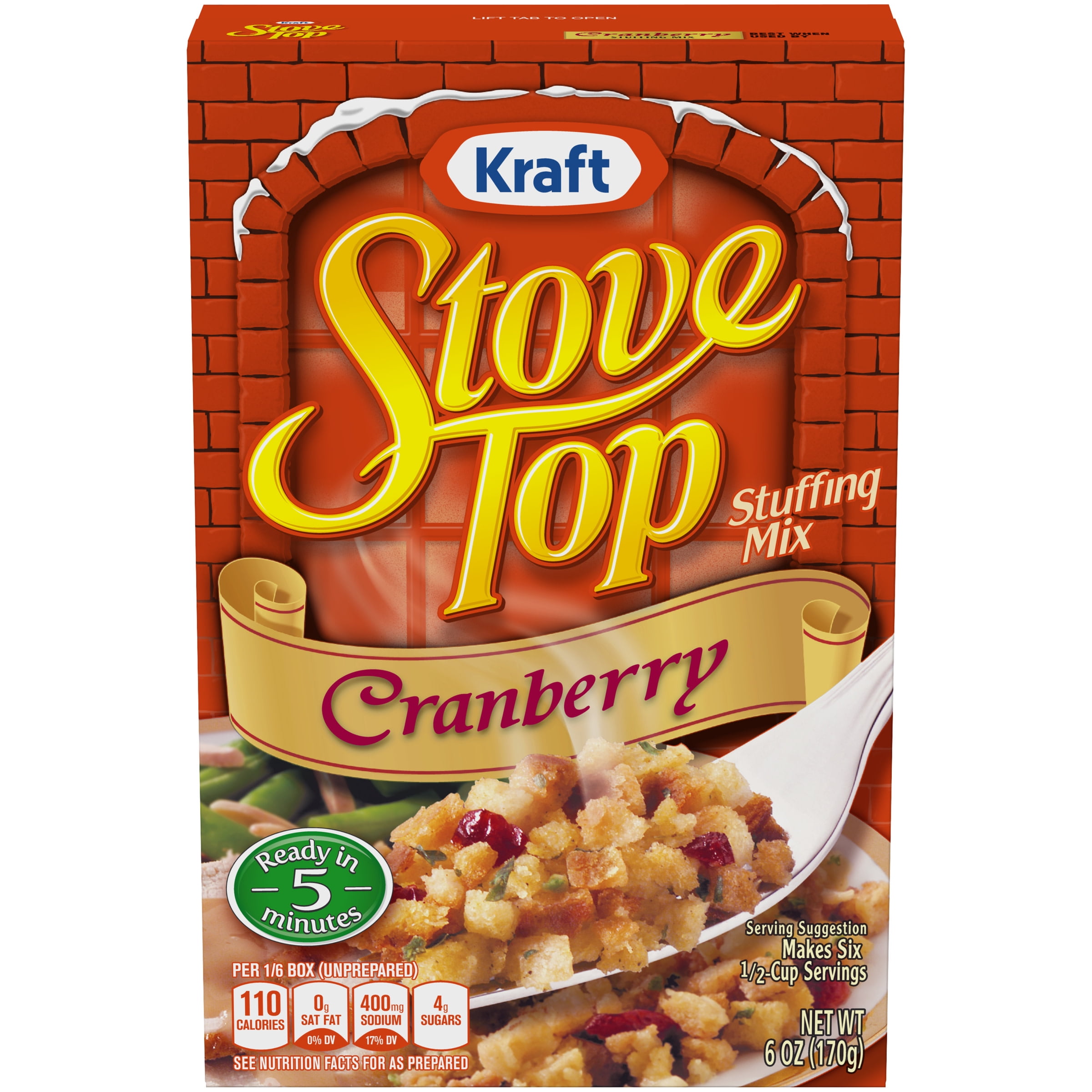 Kraft Stove Top Cranberry Stuffing Mix 6 Oz Box Walmart kraft-stove-top-cranberry-stuffing-mix-6-oz-box-walmart