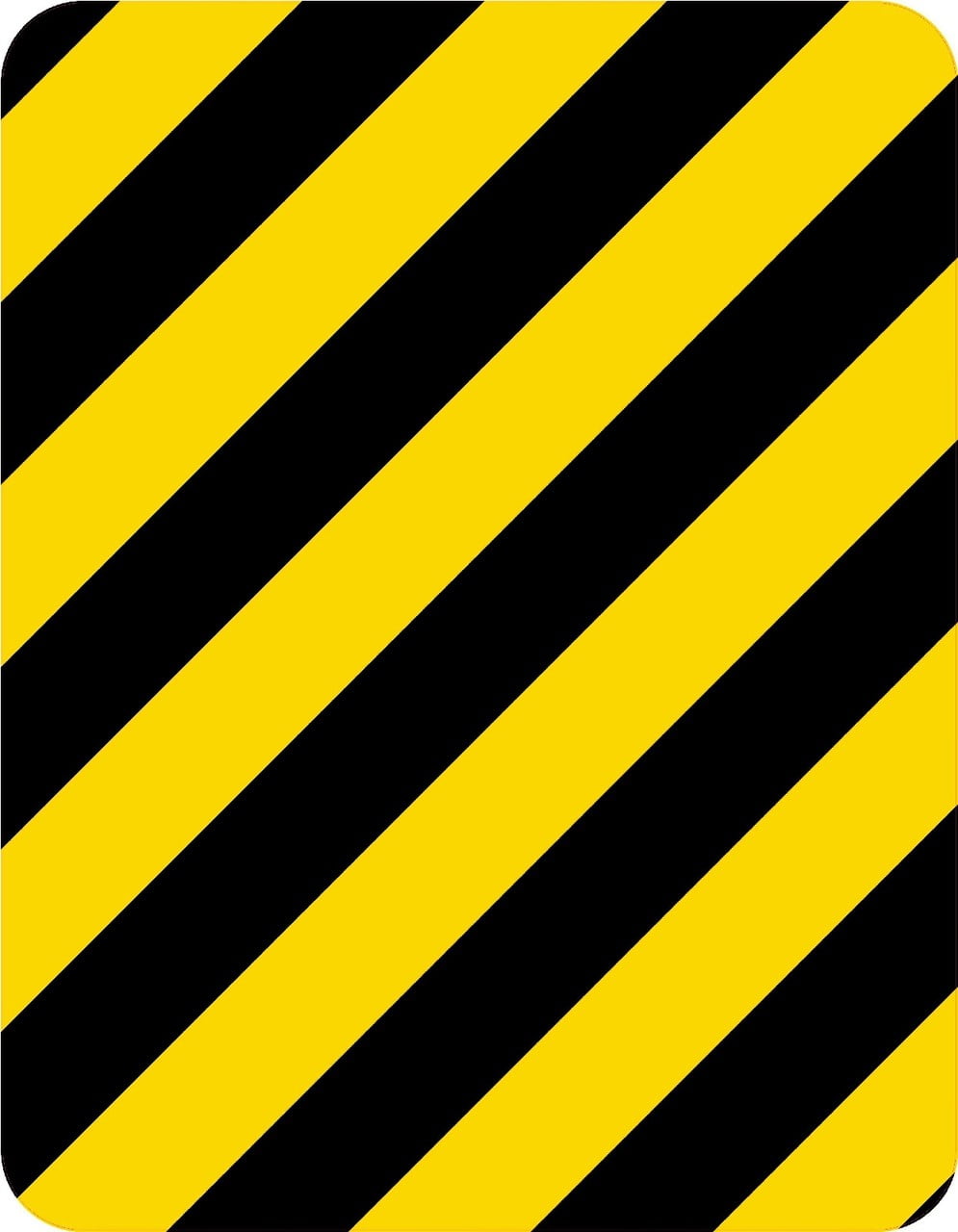 StickerTalk Yellow and Black Caution Stripes Vinyl Sticker, 10.5 inches ...