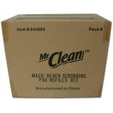 48 Count Mr. Clean Magic Reach Scrubbing Tub and Shower Pads, 6 Pack - 8 Count Ea = 48 Refills ...