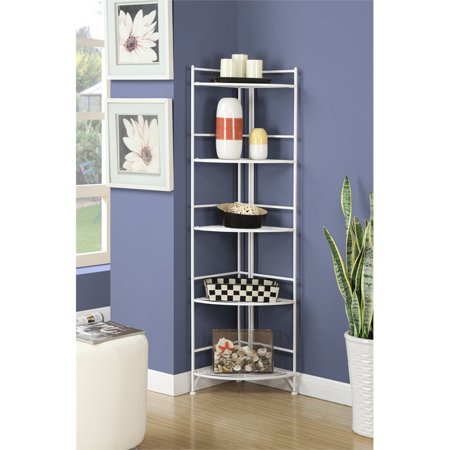 Convenience Concepts Xtra Storage Five-Tier Folding Corner Shelf in ...