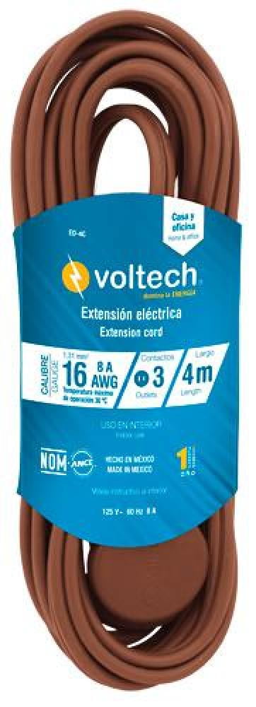 EXTENSION DOMESTICA CAFE 10 mt VOLTECK 48037 VOLTECK ED-10C | Bodega ...