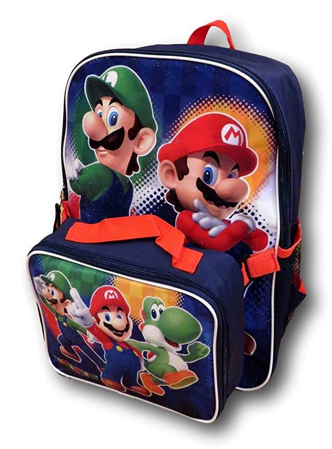 Nintendo Super Mario Backpack with Detachable Insulated Lunch Box ...