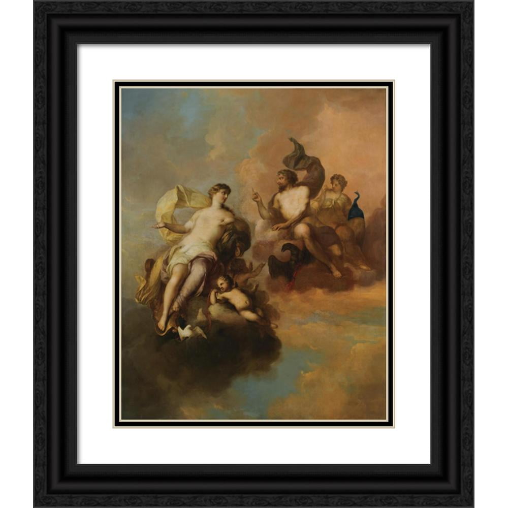 Mattheus Terwesten 20x24 Black Ornate Framed Double Matted Museum Art ...