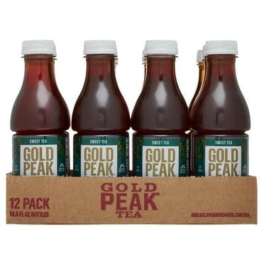 Gold Peak Real Brewed Extra Sweet Black Tea Drink, 18.5 fl oz Bottle ...
