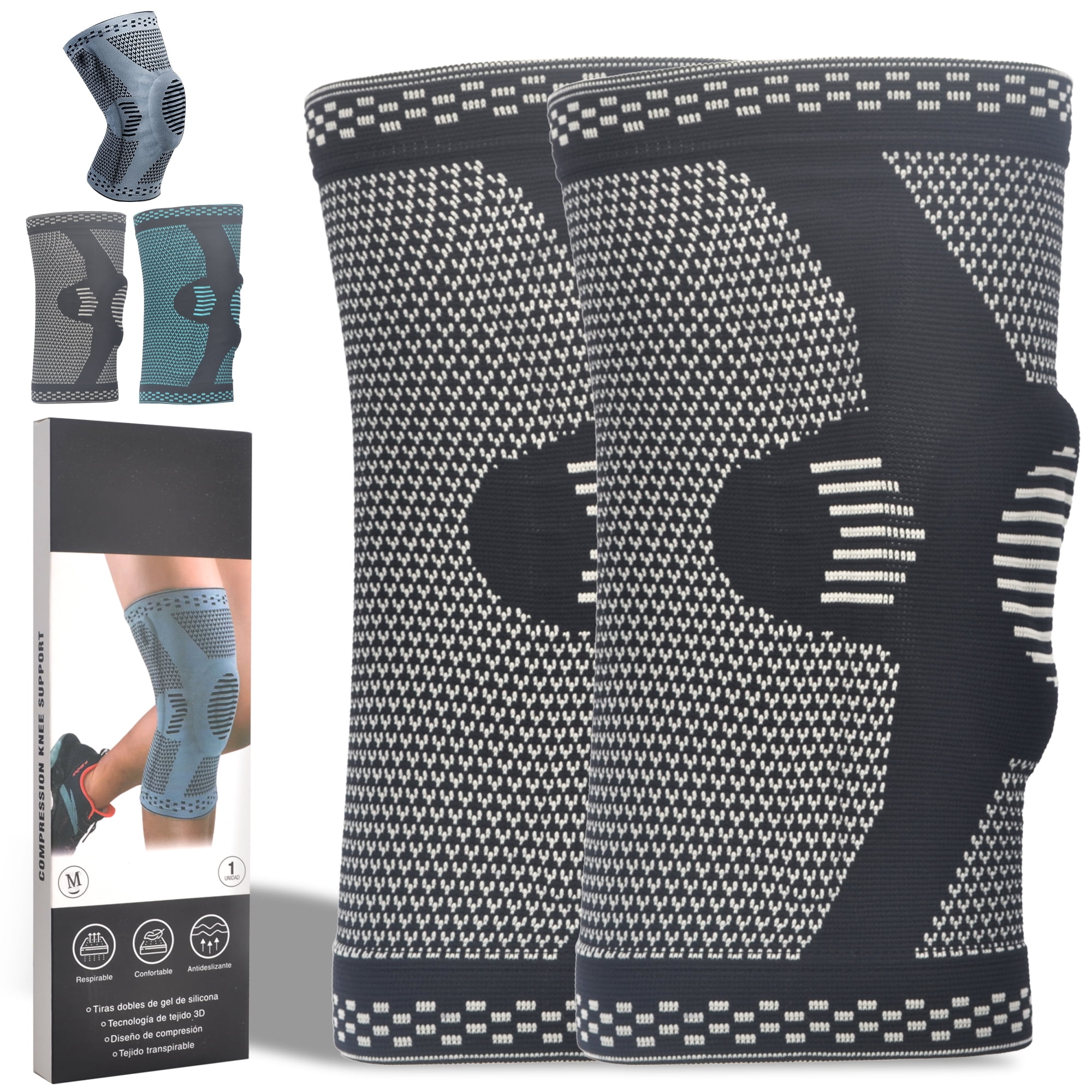 Knee Brace, Adjustable Knee Compression Sleeve Support for Arthritis ...