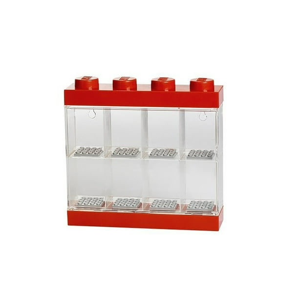 LEGO Minifigure Display Case 8, Bright Red - Walmart.com - Walmart.com