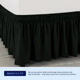 Subrtex Elastic Wrap Around Bed Skirt Dust Ruffle Smooth Soft Bed Frame
