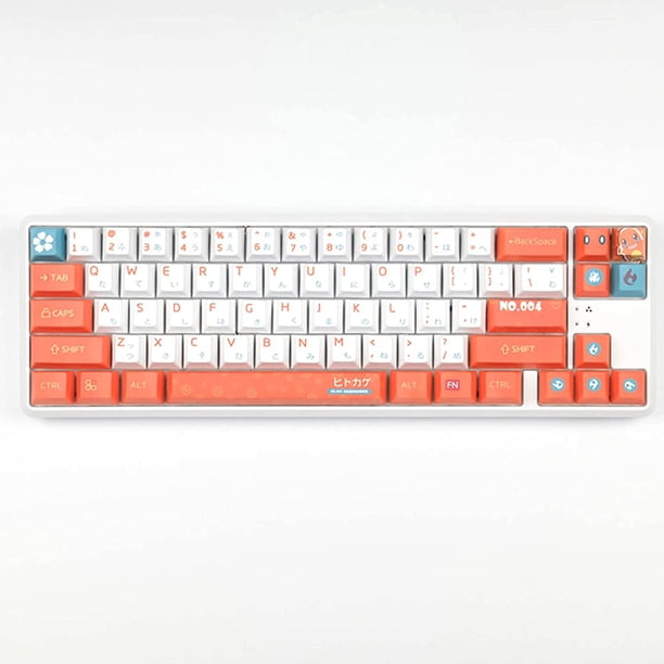 Keycap Set, Japanese Fire Dragon Keycap, Cherry MX Anime Cute Custom ...