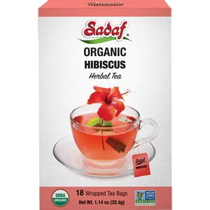 Sadaf Organic Tea 1.08 oz (Hibiscus Tea) - Walmart.com