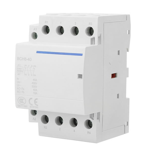 Plastic Household AC Contactor, 400VAC Metal 4P 40A AC Contactor, For ...