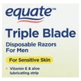 Equate Triple Blade Disposable Razors for Men Value Pack, 8 Count ...
