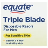 Equate Triple Blade Disposable Razors for Men Value Pack, 8 Count ...