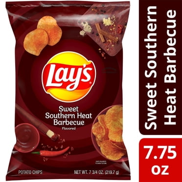 Lay's Sweet Southern Heat Barbecue Flavored Potato Chips, 7.75 Oz ...