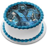 Mortal Kombat Sub Zero Edible Frosting Image 8" Round Cake Topper ...