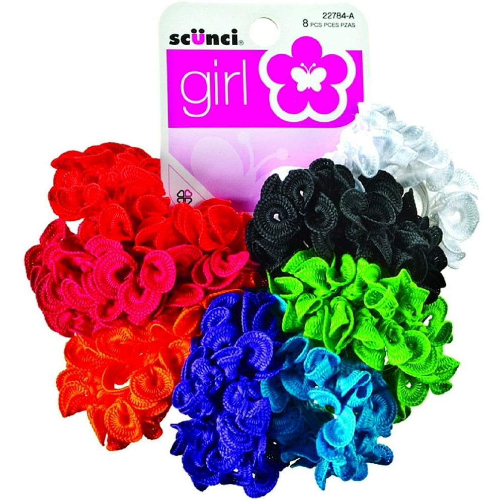 Scunci Girl Hair Scrunchies, Assorted 8 ea (Pack of 4) - Walmart.com ...