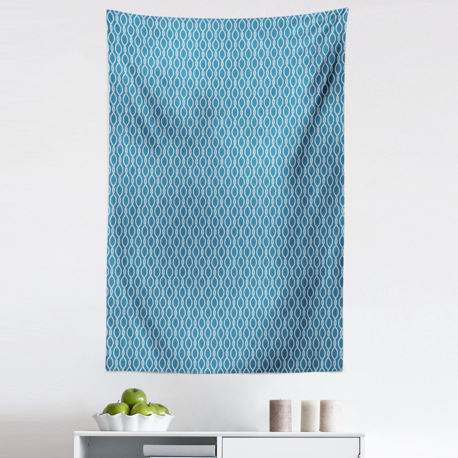 Nautical Tapestry, Sailor Knot Pattern with Marine Inspirations Naval ...