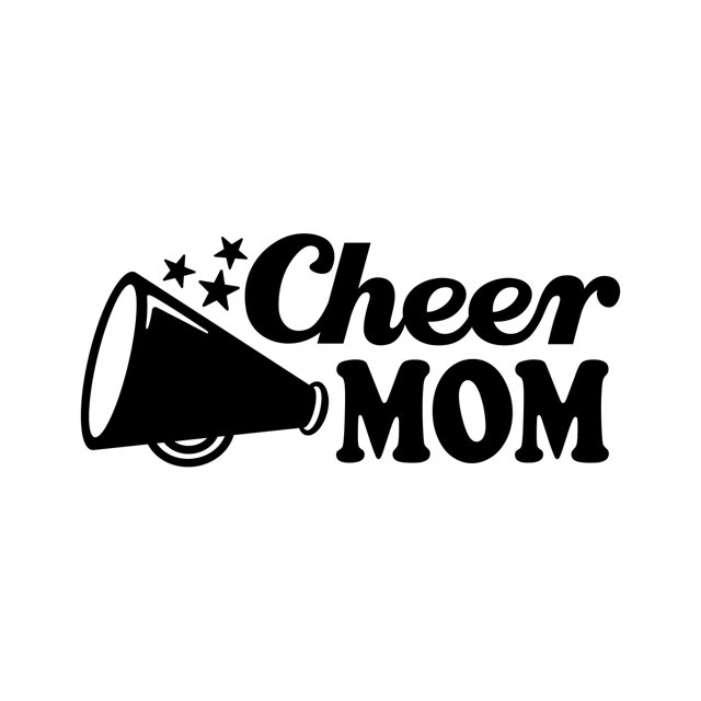 Cheer Mom Sticker Decal Die Cut - Self Adhesive Vinyl - Weatherproof ...
