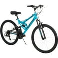 Huffy 24" Trail Runner Mountain Bike, Fits Riders 4'8" - 5'8", Teal, Adult, Women's - Walmart.com