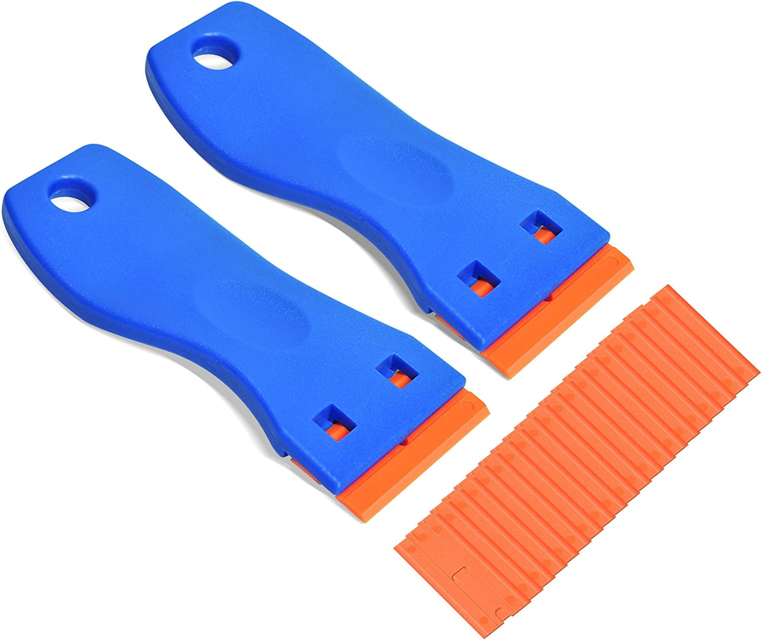 Plastic Razor Blades Scraper Tool W/20PCS Plastic Blades For Window ...