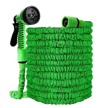 Orbit 25' Garden Lawn Watering Coil Hose with Outside 8-Pattern Sprayer ...