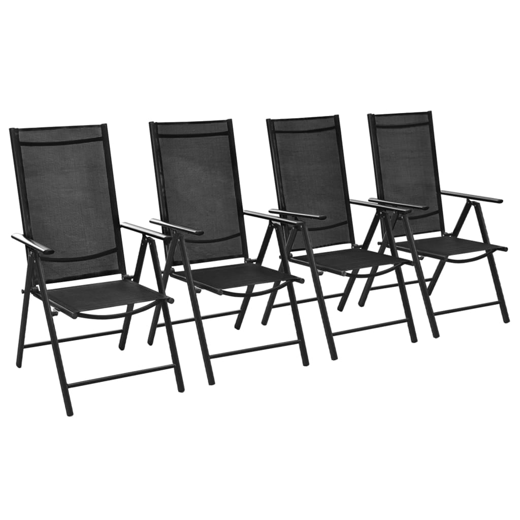 Click here for Vidaxl Folding Garden Chairs 4 Pcs Aluminium And T... prices