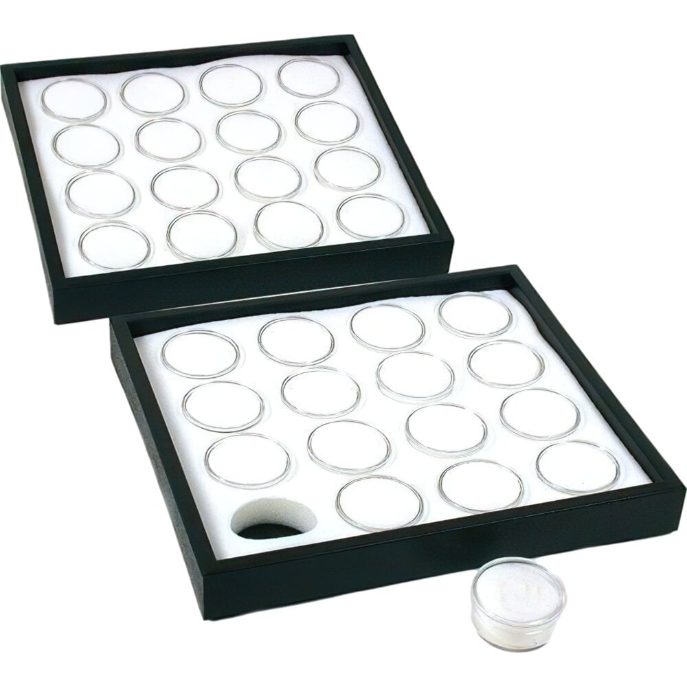 2 16 White Gem Jars Display Inserts & Stackable Tray - Walmart.com