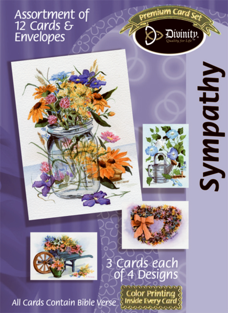 Card-Boxed-Sympathy-Floral-Set 2 (Box Of 12) - Walmart.com