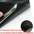 5D High Gloss Black Carbon Fiber Vinyl Wrap Sticker Decal, 12*60 inch ...