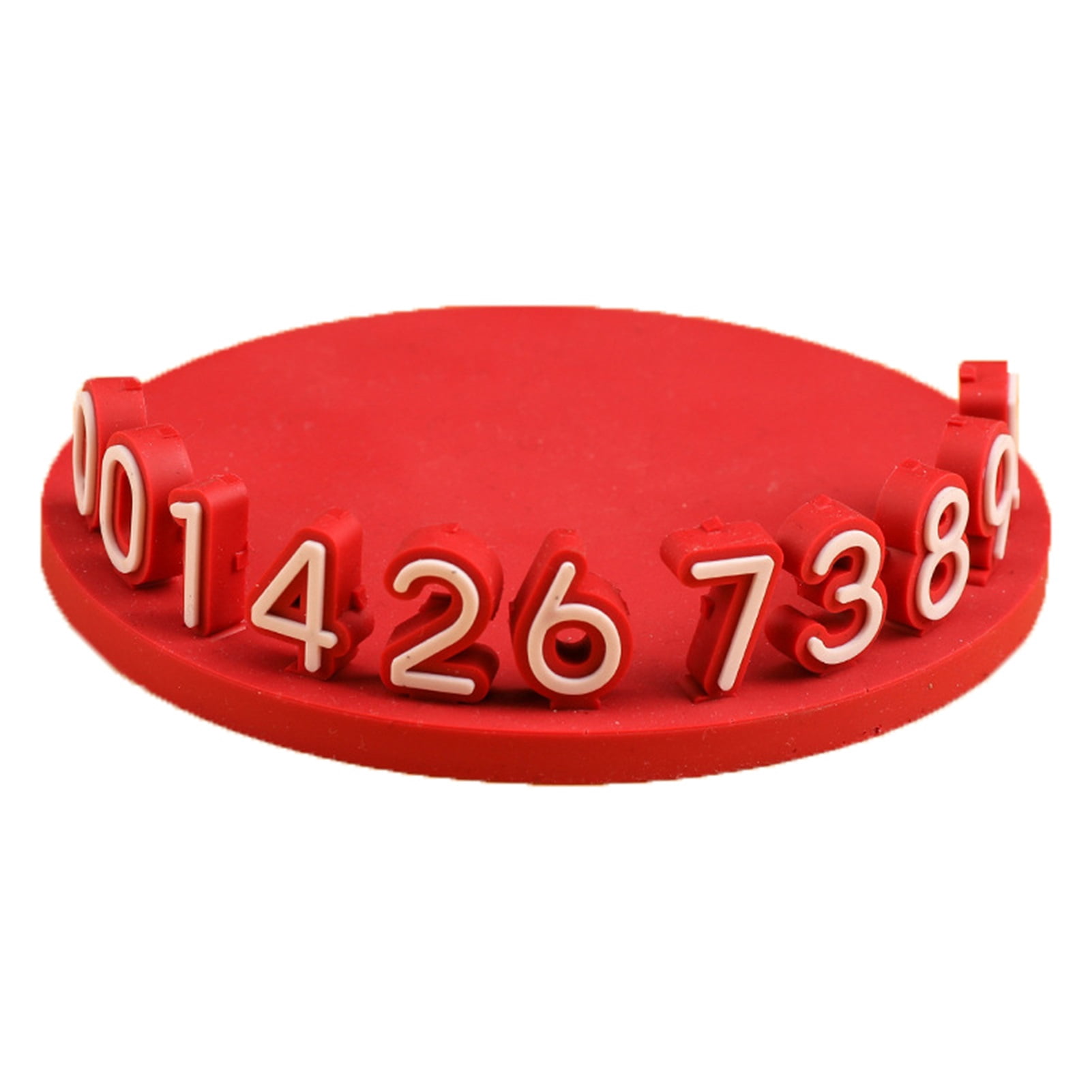 1 Set Phone Number Plate Eye catching Waterproof Silicone Car Temporary