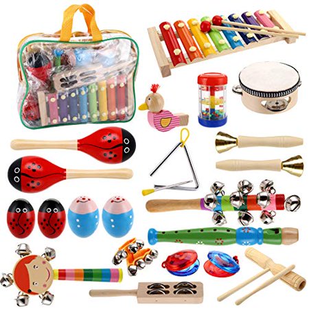 Yopay Toddler Musical Instruments, Kids Wooden Percussion Instruments ...