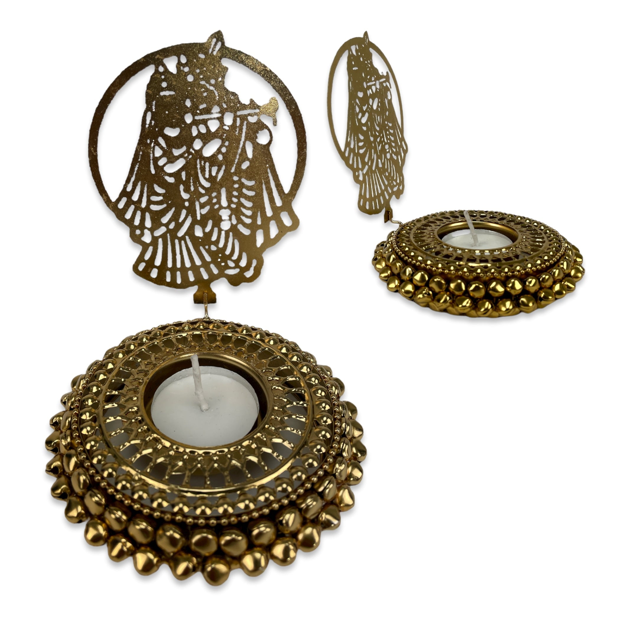 LoveNspire Ghungroo Shadow Diya Ganesha / Laxmi / Radha Krishan Candle ...