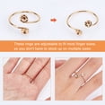 1Box 40Pcs 2 Colors Brass Finger Ring Rhinestone Settings Nickel Free ...