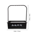 Mobutofu Black Plastic Cemetery Flower Basket for Funeral and Tomb ...