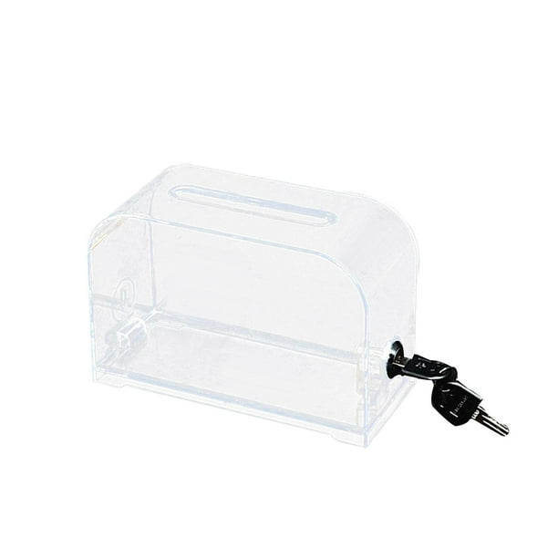Clear Voting Box Collecting Opinion Comment Box Business Card Holder ...