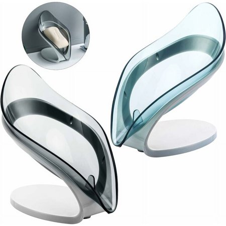 Hongchun2 Pieces Leaf Shaped Soap Dish, Detachable Soap Box with ...