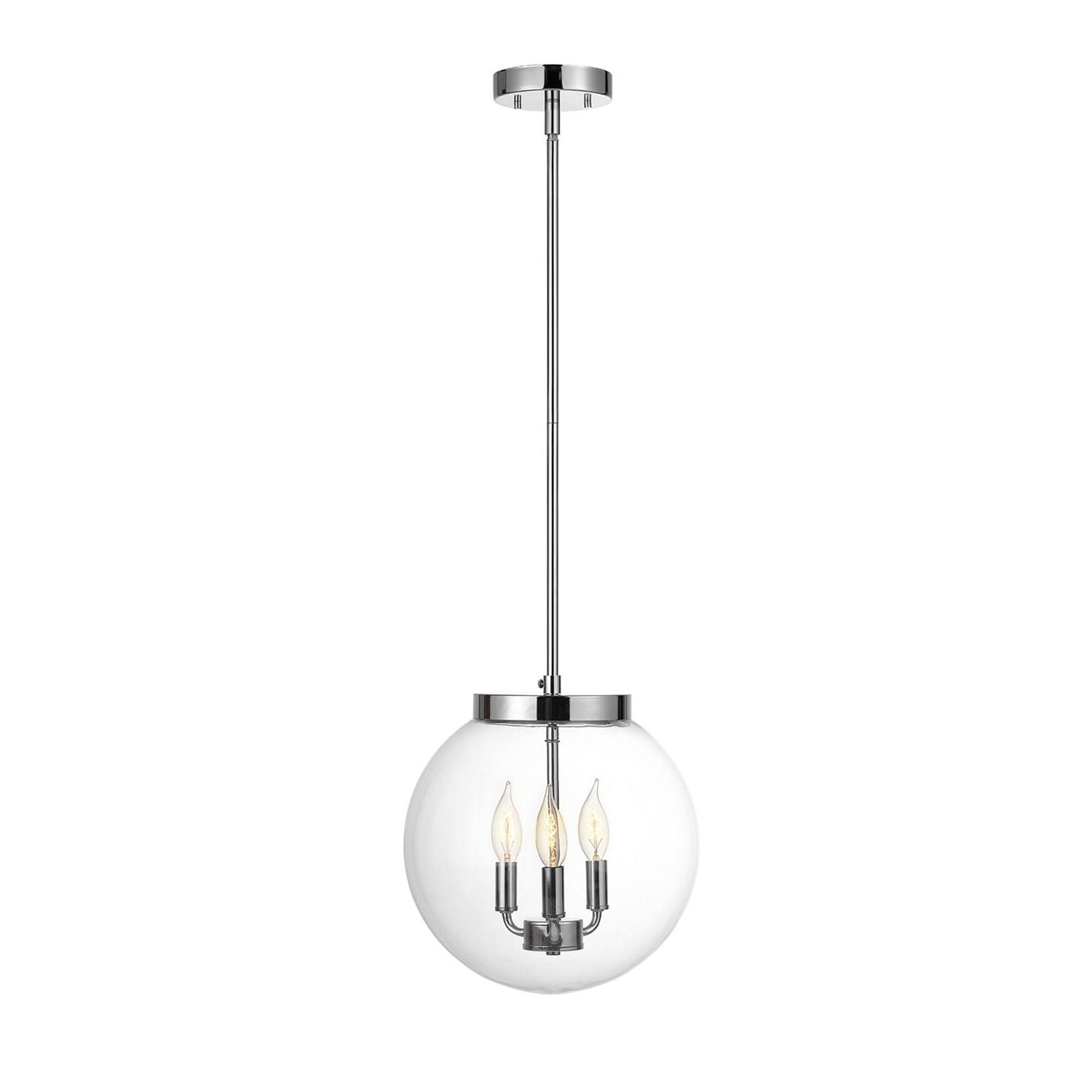 Click here for Globe Electric Sevda 3-Light Chandelier  Chrome  C... prices