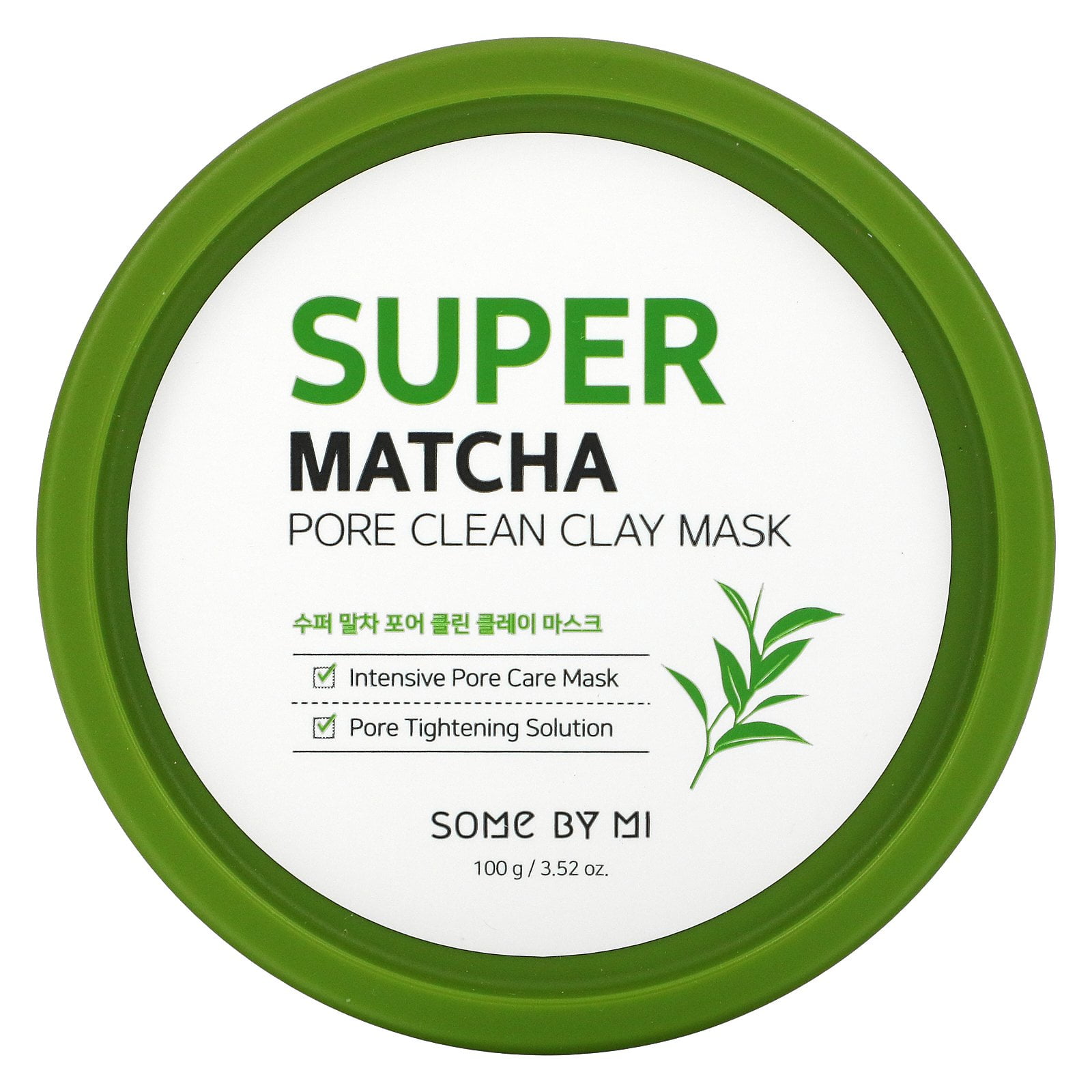 Some By Mi, Super Matcha Pore Clean Clay Beauty Mask, 3.52 oz (100 g ...