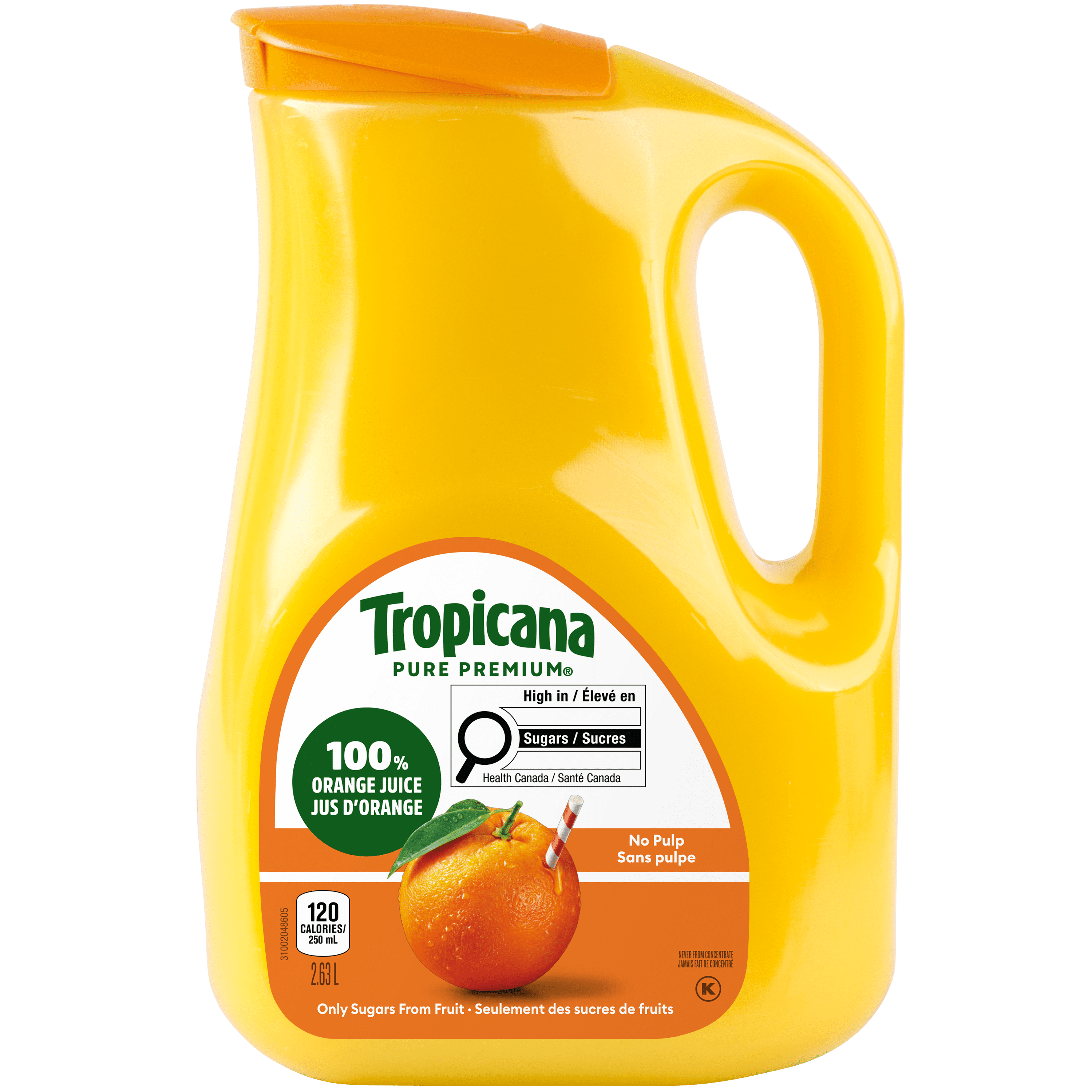 Tropicana 100% Pure Orange Juice No Pulp - Walmart.ca