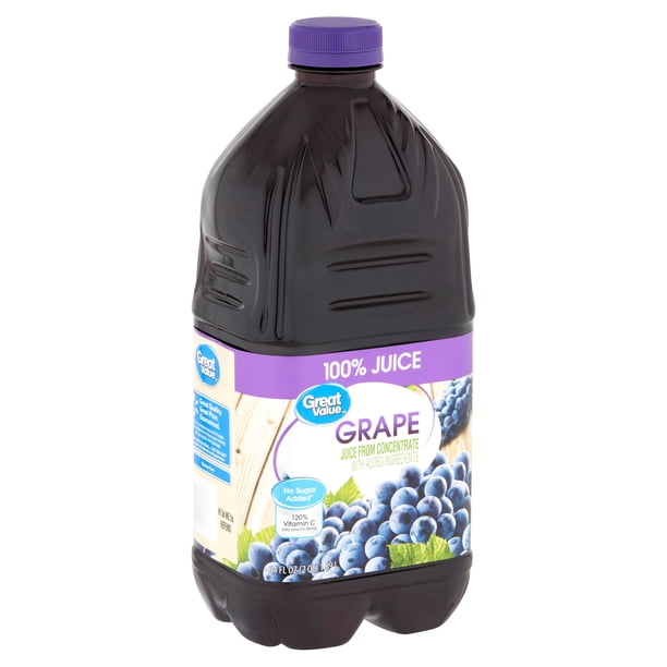Great Value 100% Grape Juice, 64 Fl. Oz. - Walmart.com