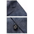 INCERUN Men Blazer Solid Color Stand Collar Long Sleeve Button Casual ...