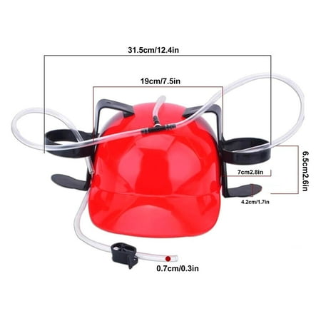 Lazy Hat Straw Drink Hat Party Helmet Straw Helmet Portable Hat Drinker ...