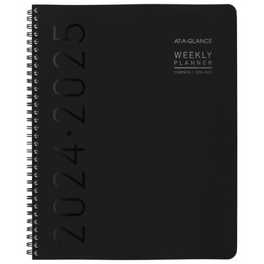 AT-A-GLANCE Elevation Academic 2024-2025 Weekly Monthly Planner Black ...