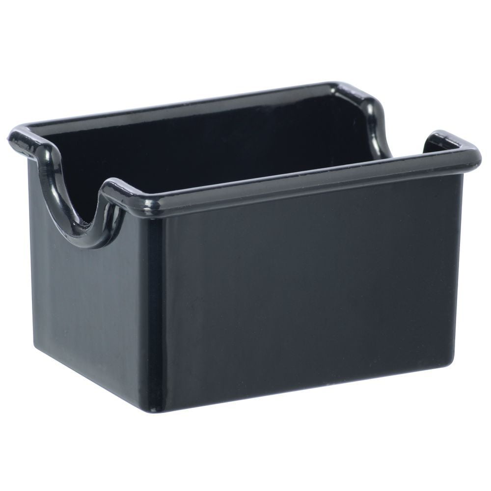 HUBERT® Sugar Packet Holder Black SAN Plastic - 3 3/8"L x 2 1/2"W x 2"H ...