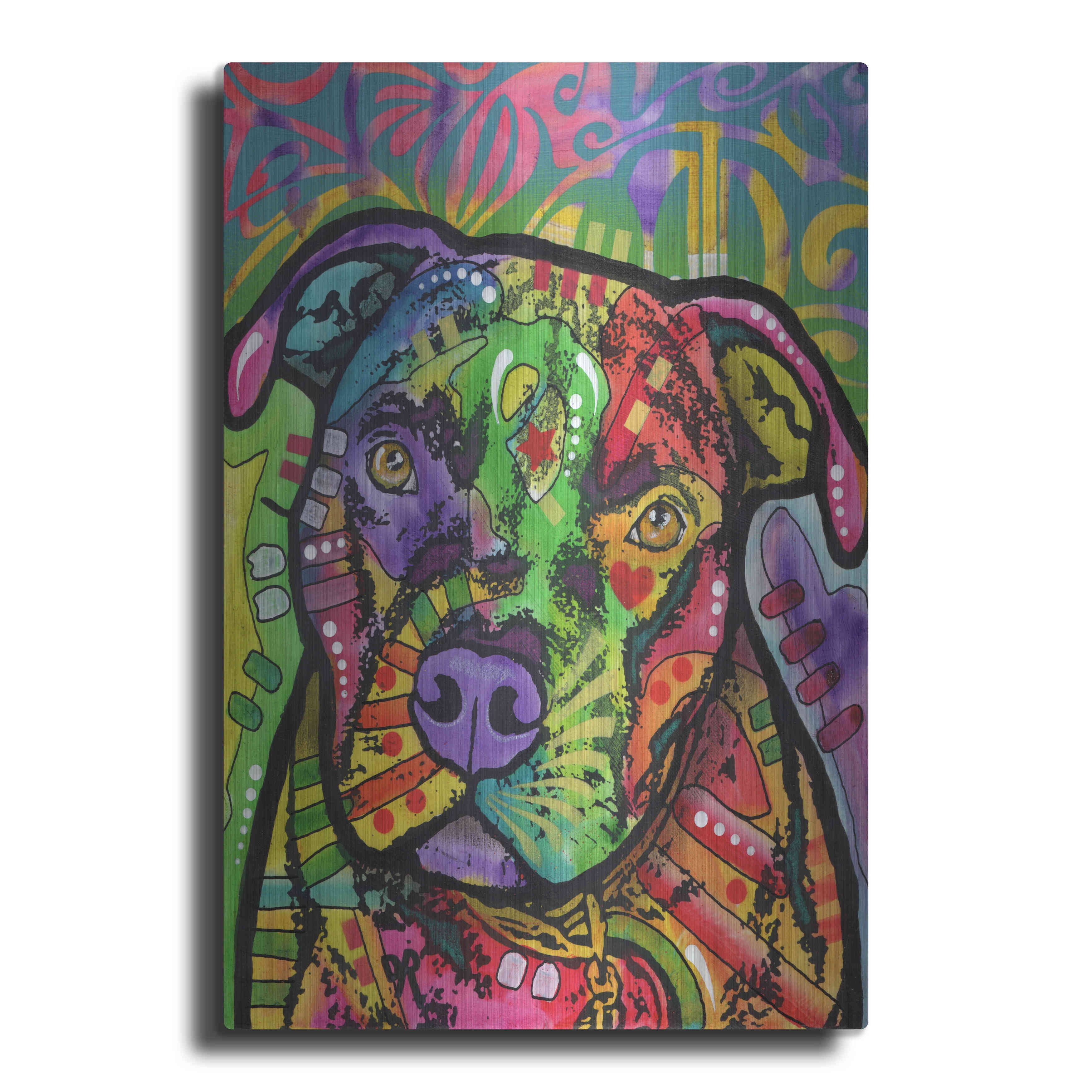 Luxe Metal Art 'Hank' by Dean Russo, Metal Wall Art, 24"x36" - Walmart.com