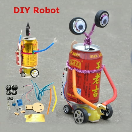 DIY Tin Drinks Can Robot Build your Own Science Kit Kids Science Toy ...