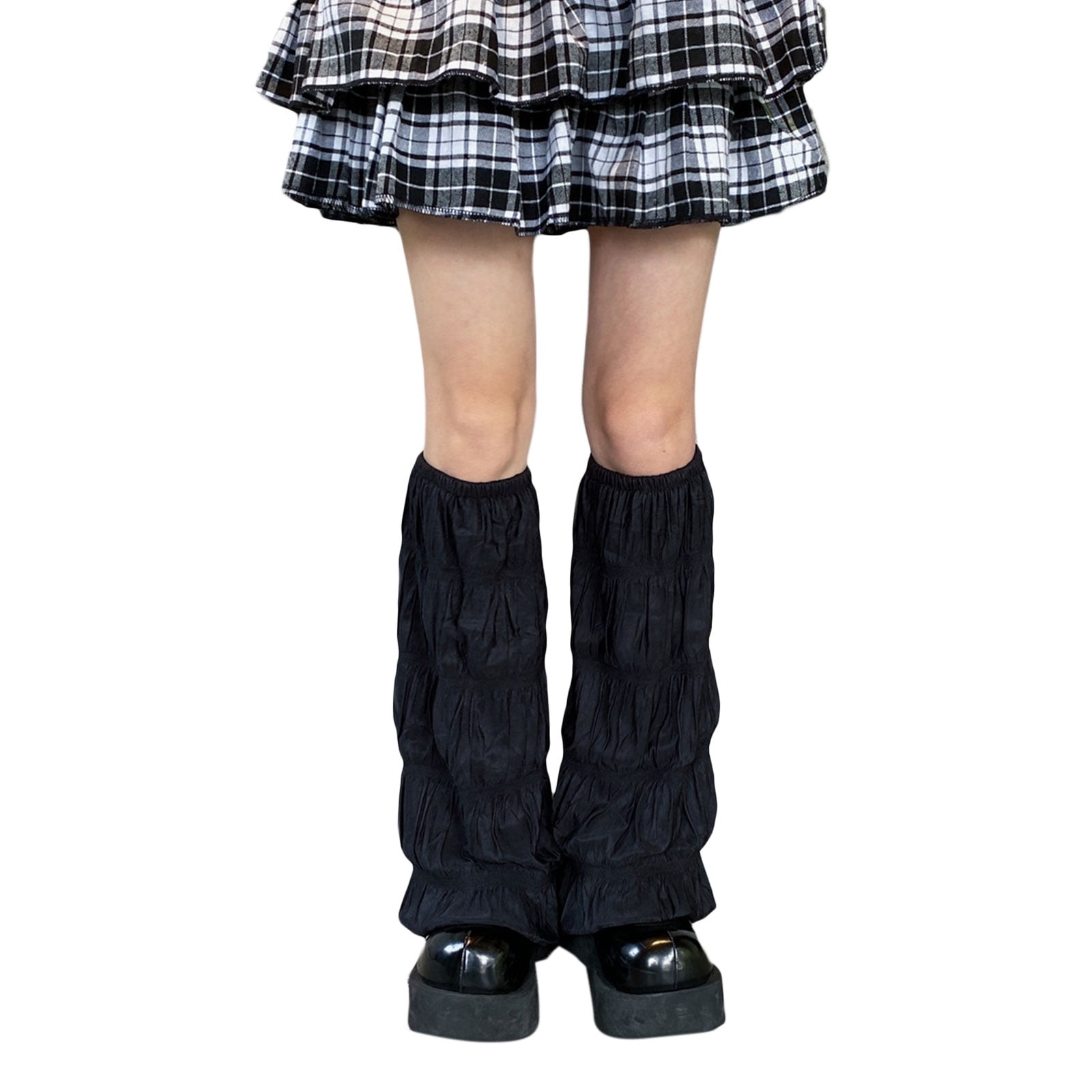 Women E Girl Goth Knitted Leg Warmers 90s Vintage Stockings, Knee High ...