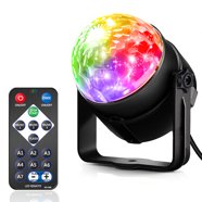 DJ Disco Indoor Party Lights, LED Sound Activated RGB Strobe Projector ...