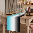 Blue Grey Black Table Runner Modern Minimalism Ombre Abstract Art ...