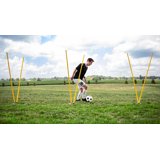 Crown Sporting Goods 6 Agility Poles with 3 Bases, Yellow Poles, Soccer ...