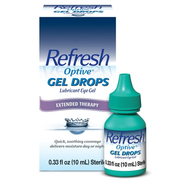 Refresh Optive Gel Drops Lubricant Eye Gel Preserved Tears, 10 mL ...